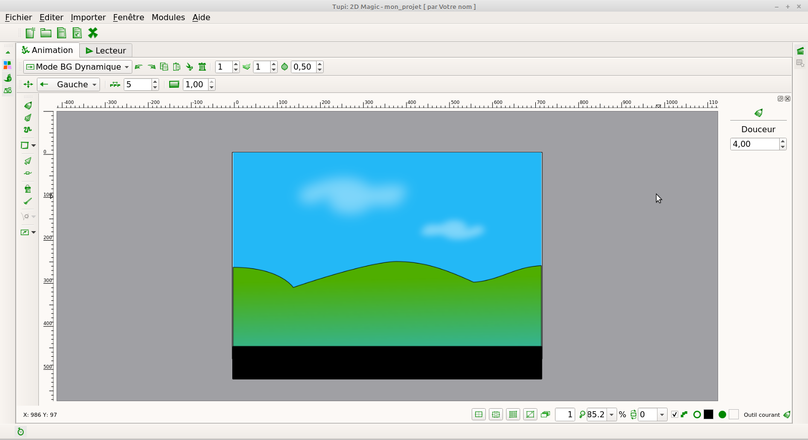 Créer une animation Tupi 2D